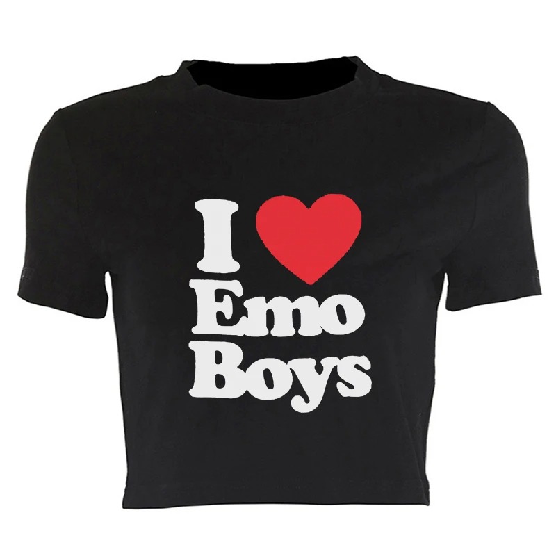T-shirt "I love emo boys" • Satan Shop